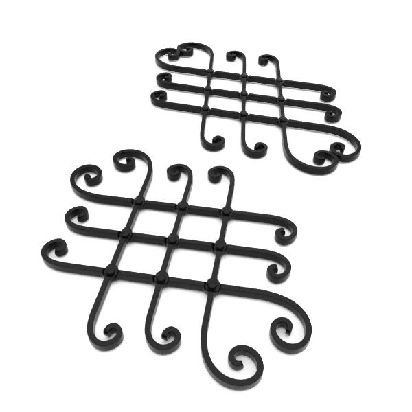 Wrought iron elements collection 3D model | CGTrader