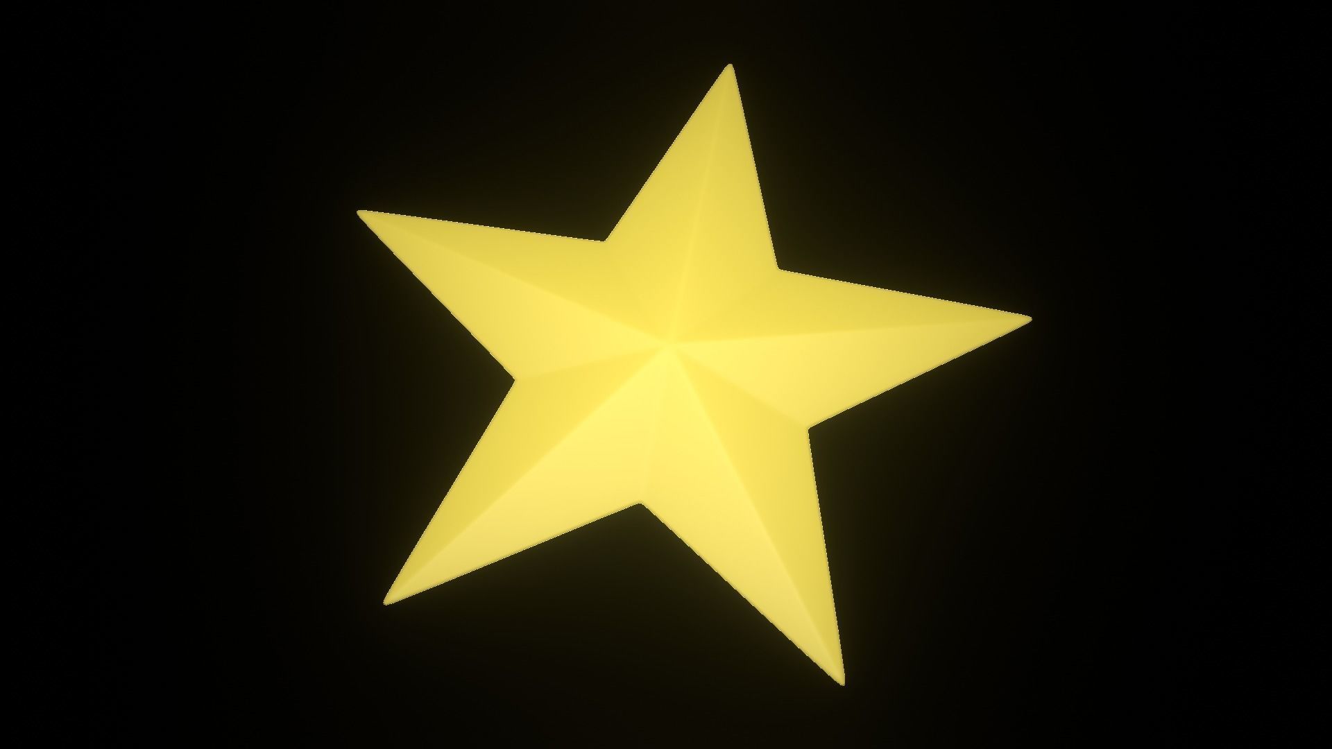 3D model 3d star golden VR / AR / low-poly | CGTrader