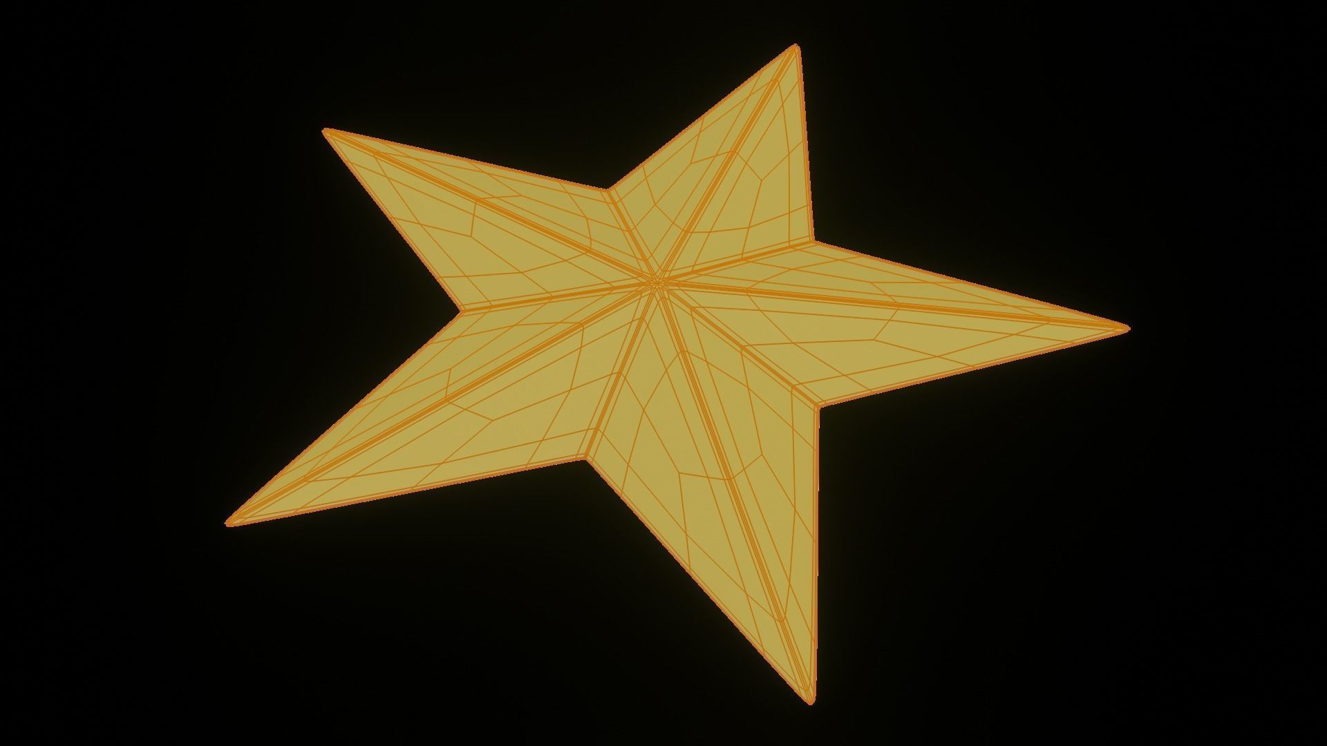 3D model 3d star golden VR / AR / low-poly | CGTrader