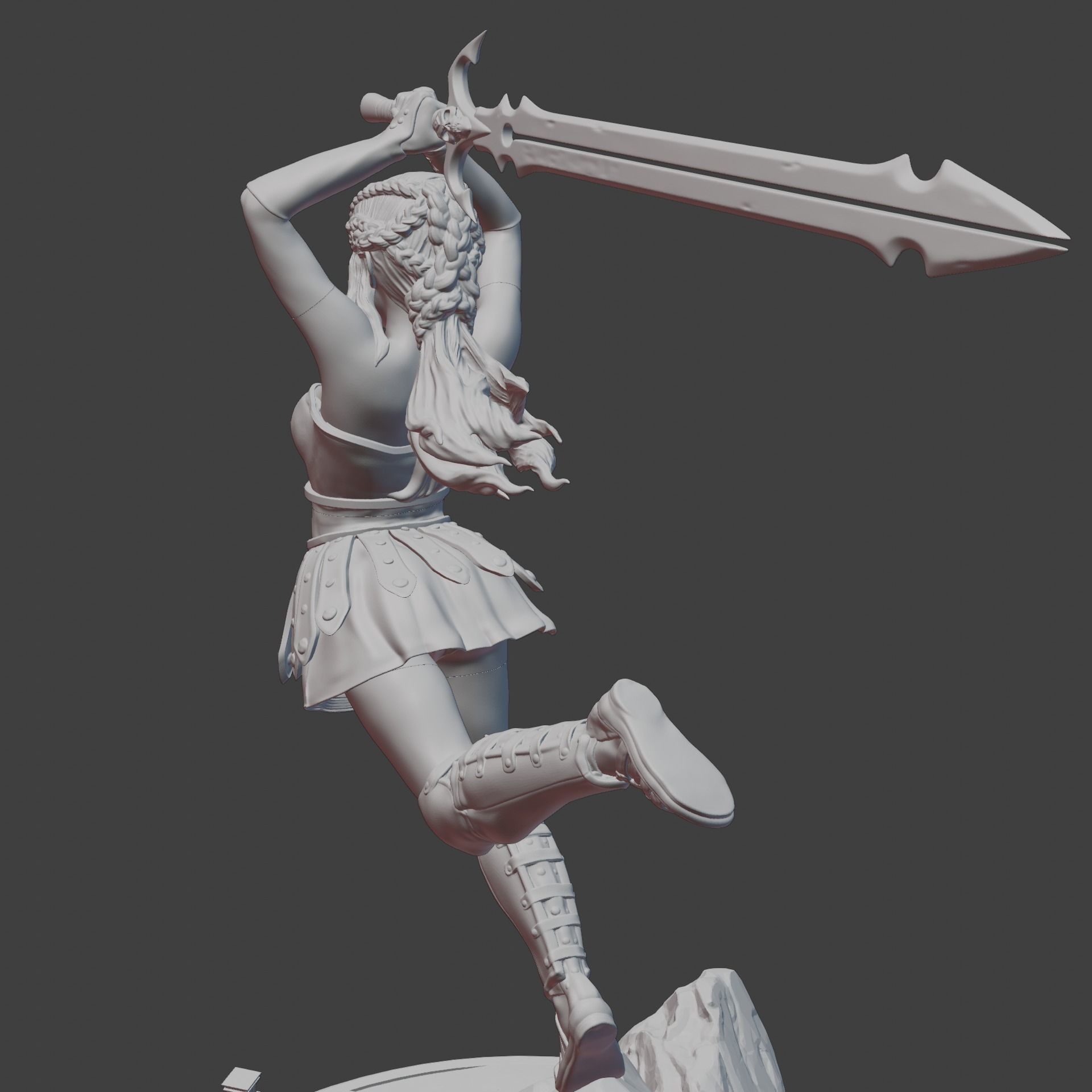 YOUNG GREEK FEMALE WARRIOR 3D model 3D printable | CGTrader