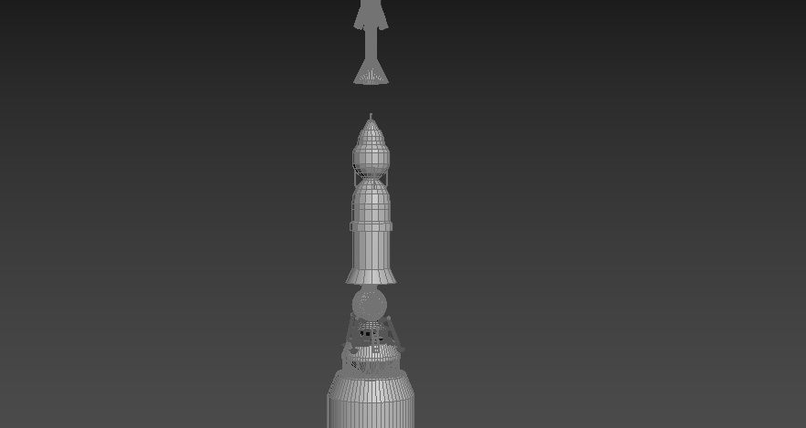 3D model N-1 rocket VR / AR / low-poly | CGTrader