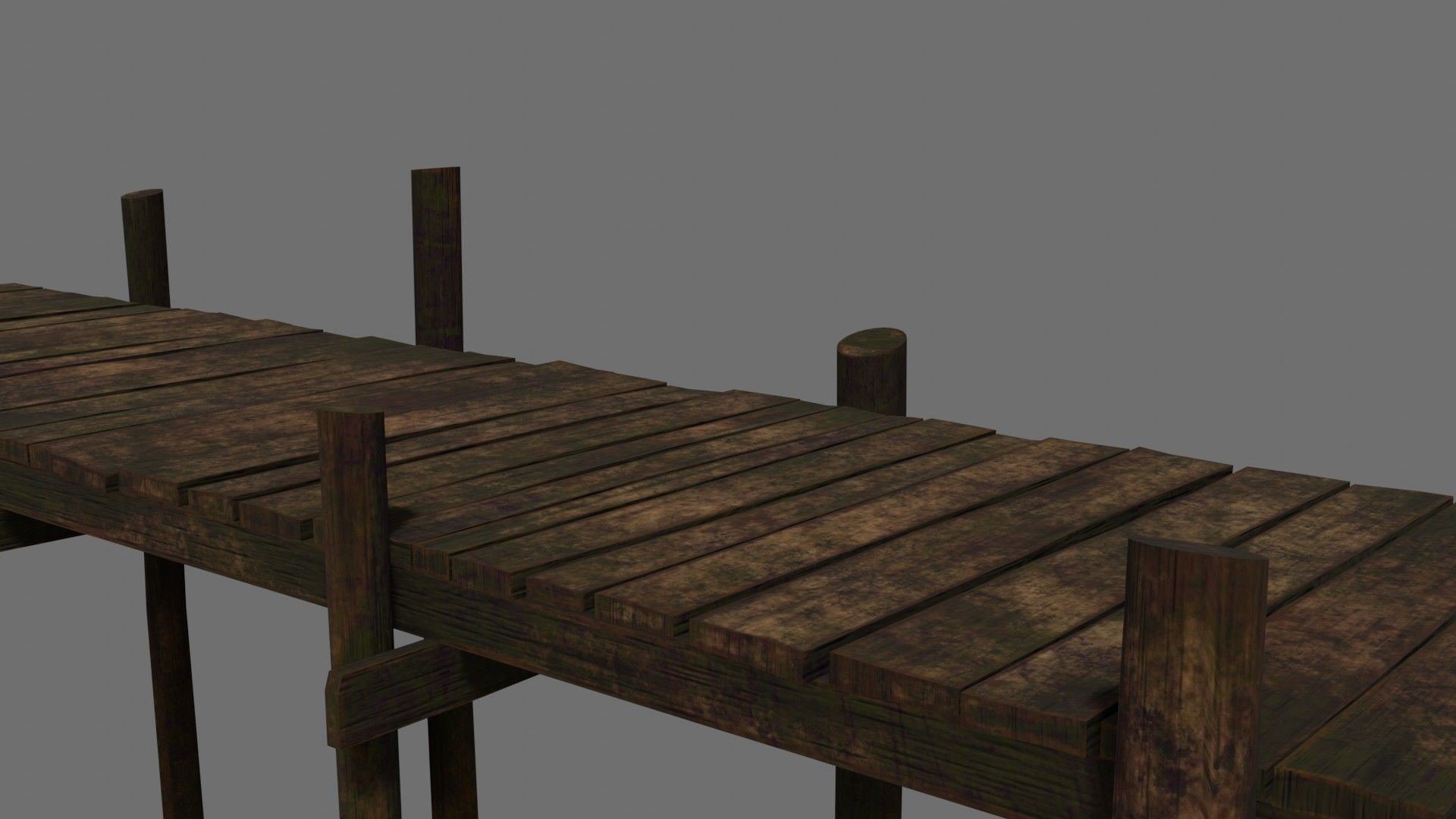 3D model Medieval Wooden Old Dock VR / AR / low-poly | CGTrader