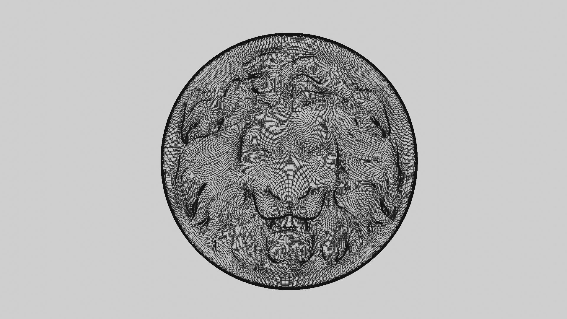 Lion Face 3D model 3D printable | CGTrader