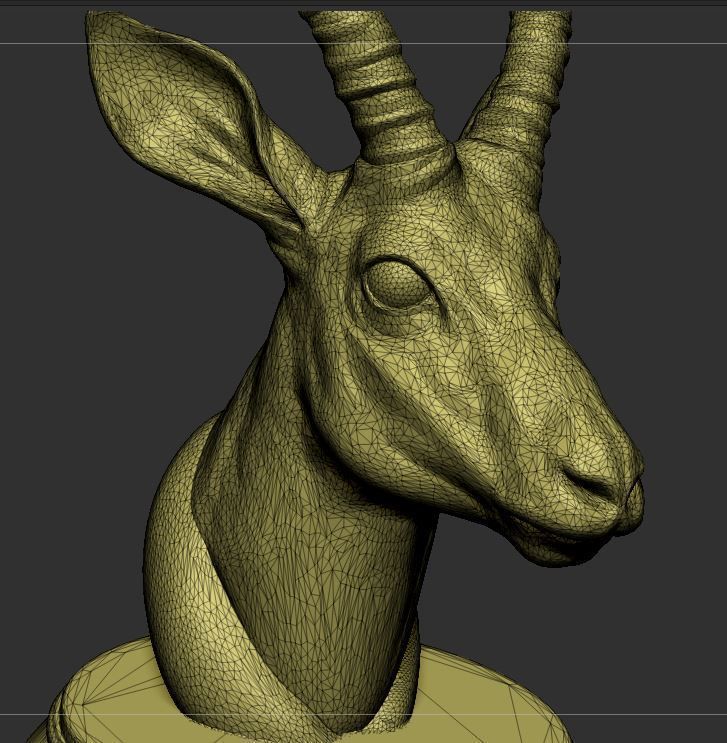 Gazelle Head 3D model 3D printable | CGTrader