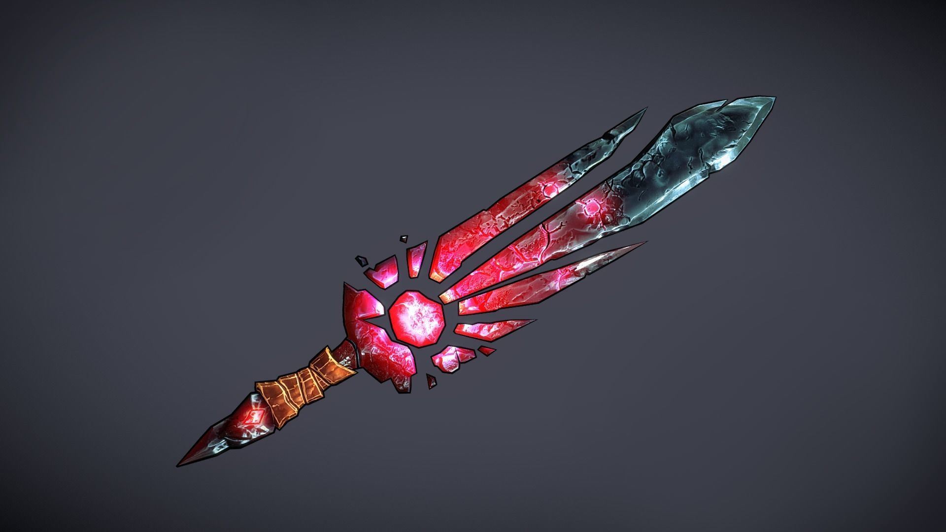 3D model Volcano Sword VR / AR / low-poly | CGTrader