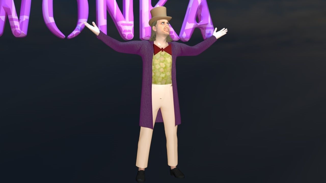 Willy Wonka Character Model 3D model | CGTrader