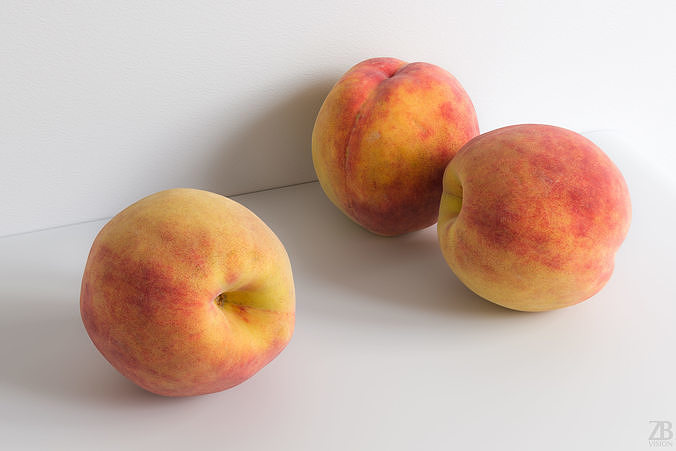 Peach 004 3D model | CGTrader