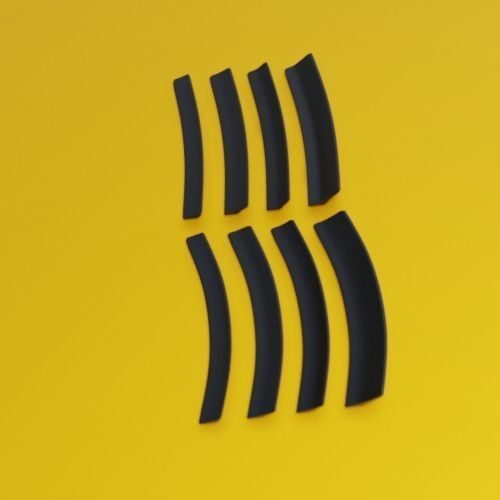 UNIVERSAL SPOILER DUCK TAIL STYLE PACK 16AUG-14 3D model 3D printable ...