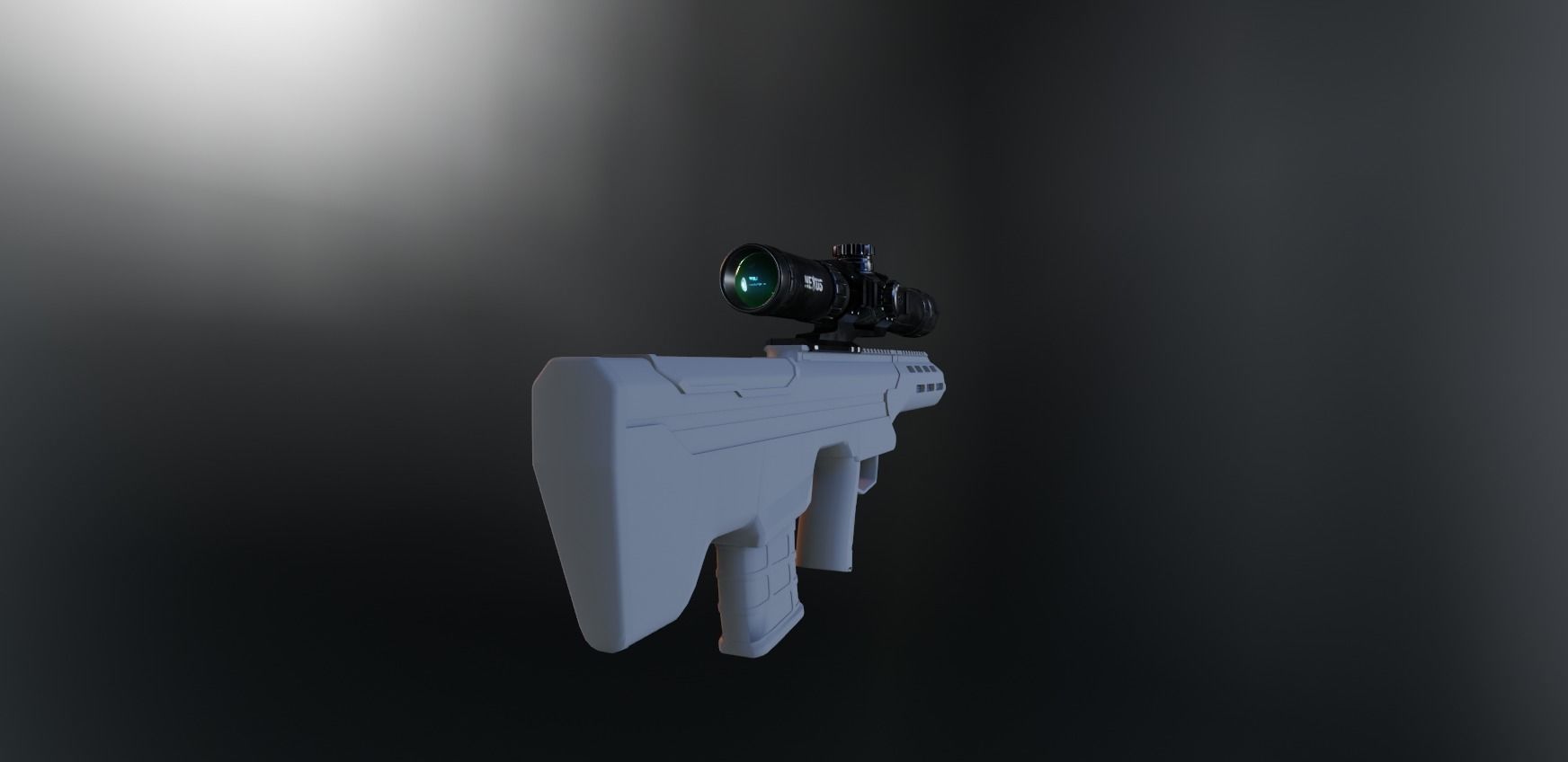 3D model TACTICAL Sniper Scope Game Ready VR / AR / low-poly | CGTrader