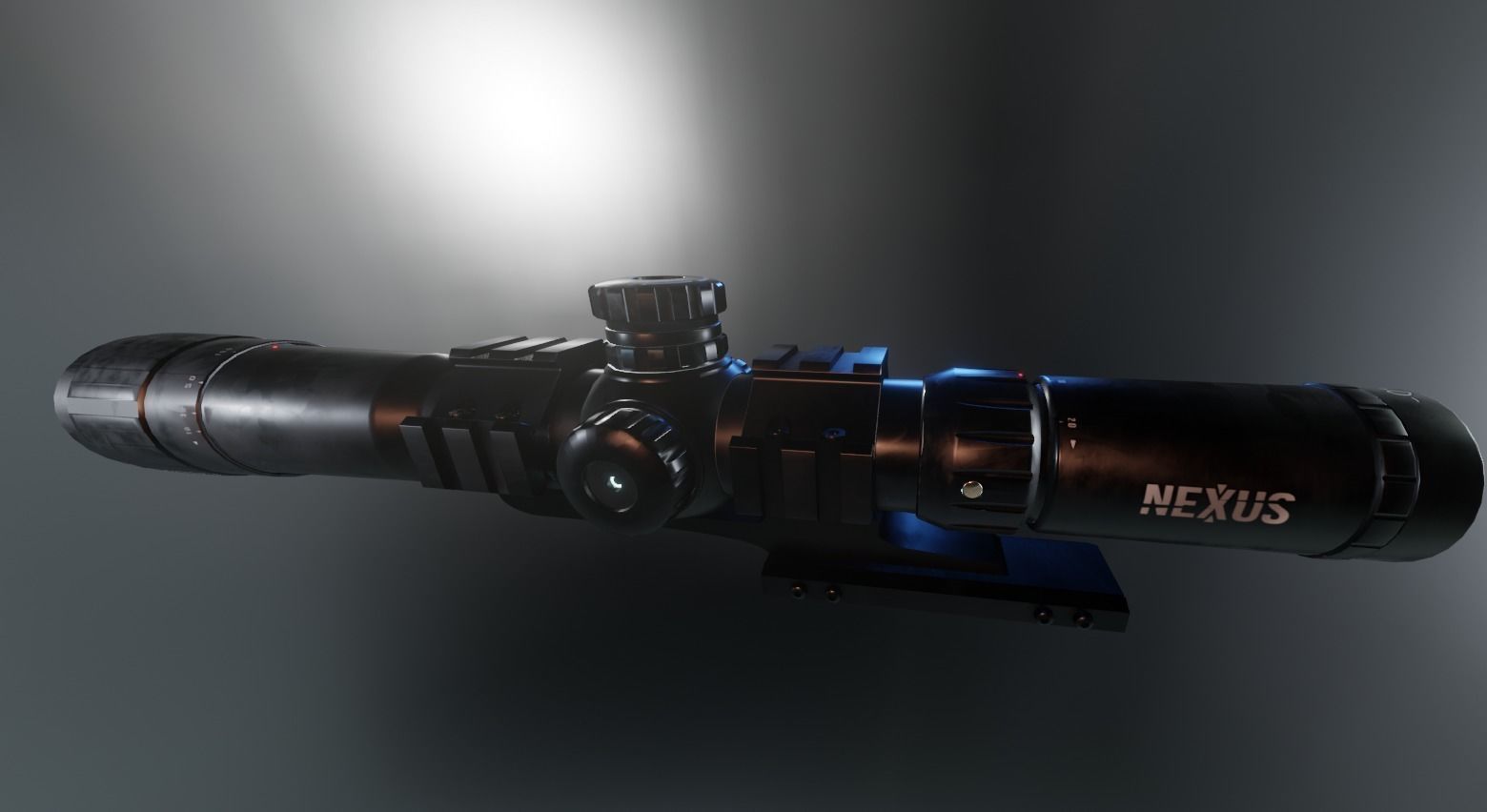 3D model TACTICAL Sniper Scope Game Ready VR / AR / low-poly | CGTrader