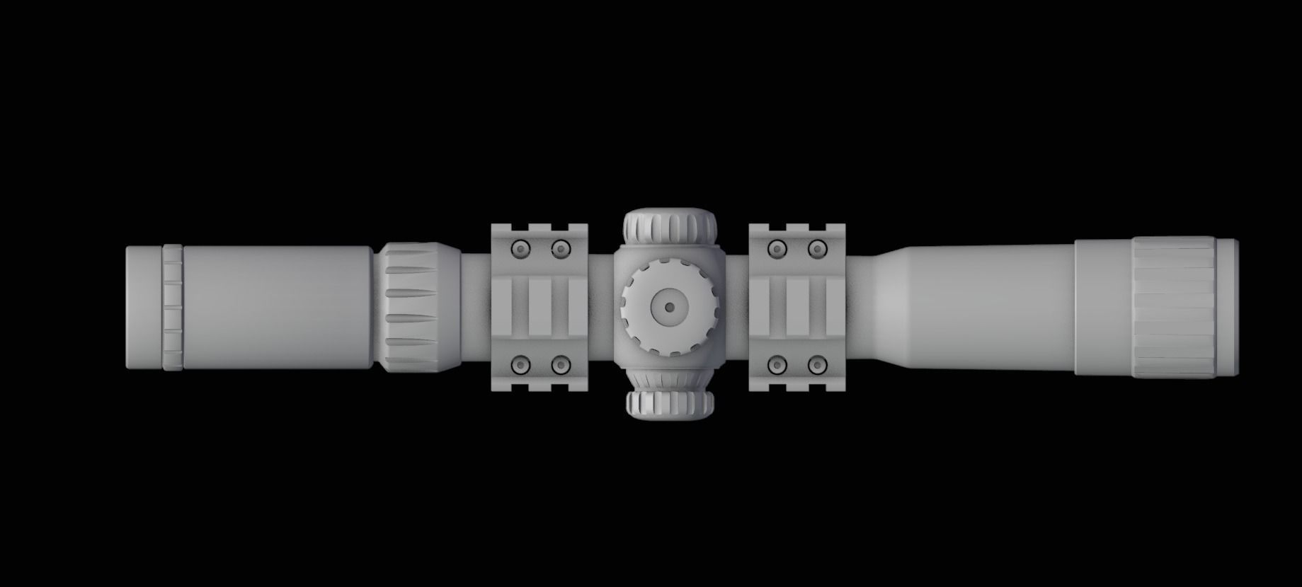 3D model TACTICAL Sniper Scope Game Ready VR / AR / low-poly | CGTrader