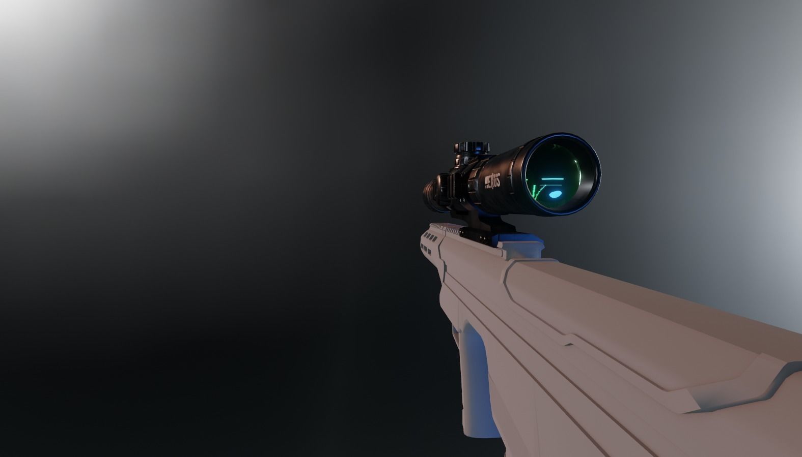 3D model TACTICAL Sniper Scope Game Ready VR / AR / low-poly | CGTrader