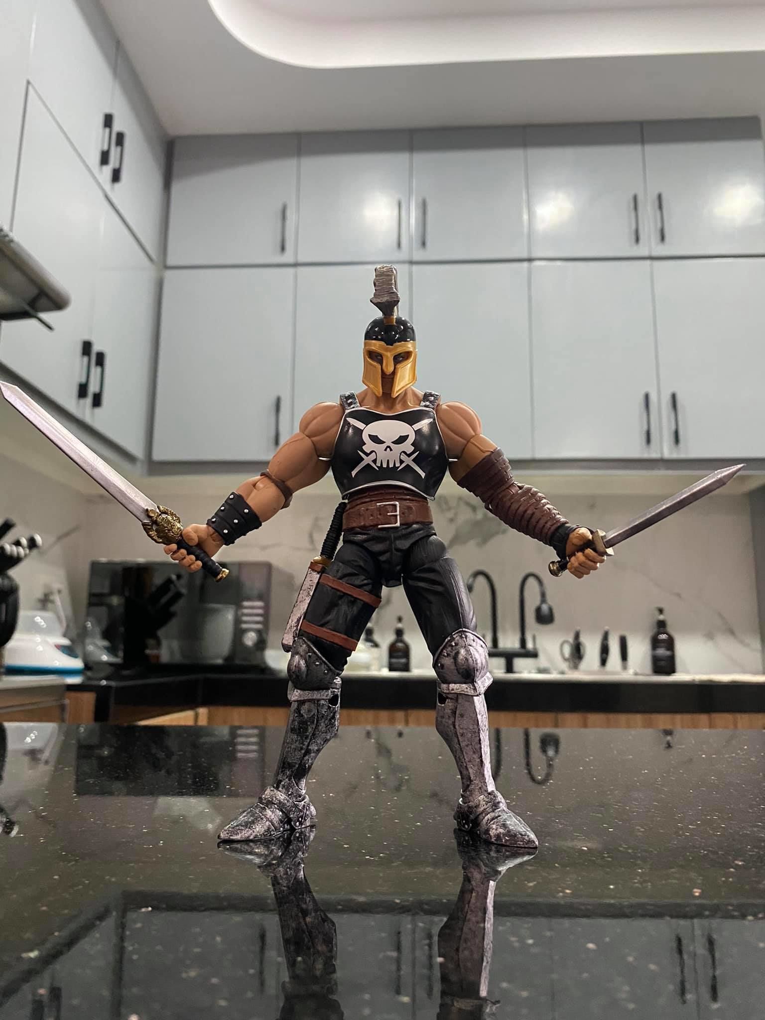 Marvel Legends Ares Olympian Sword and Axe Weapons 1-12 Scale 3D model ...