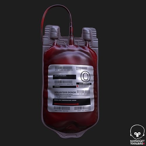 3D model Realistic Disposable Blood Bag VR / AR / low-poly | CGTrader