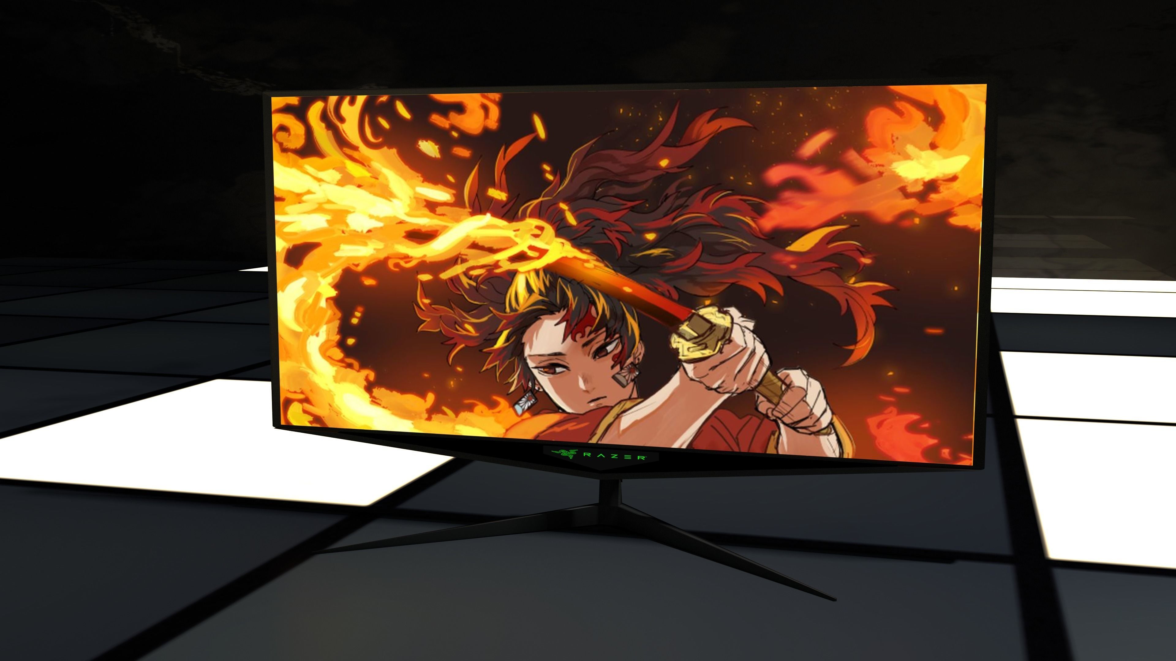 Razer Gaming Monitor 3D model | CGTrader