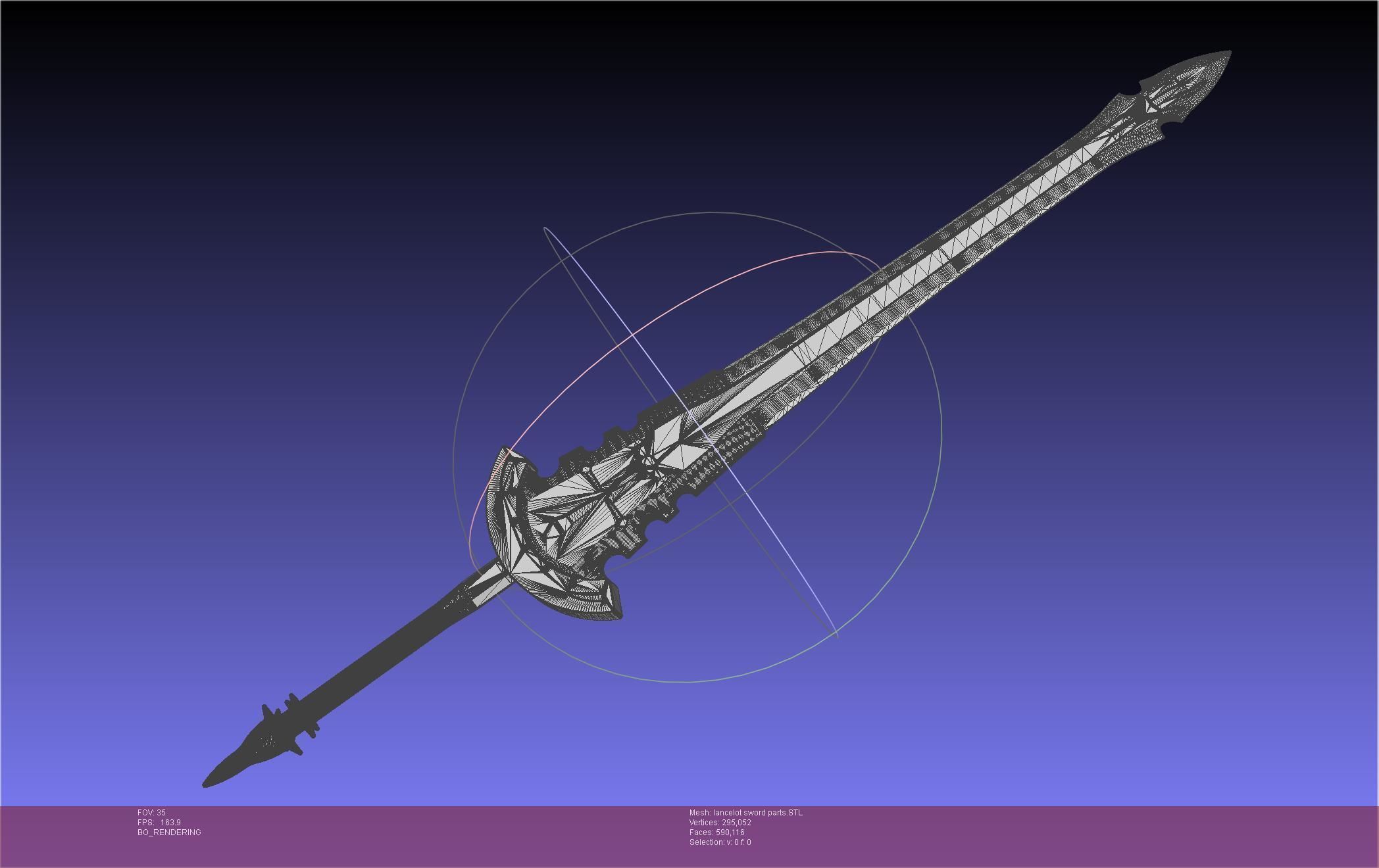 Fate Lancelot Berserker Sword Printable Assembly 3D model 3D printable ...