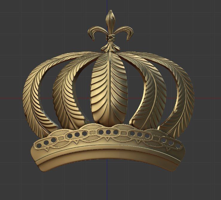 Crown 3D print model 3D model 3D printable | CGTrader