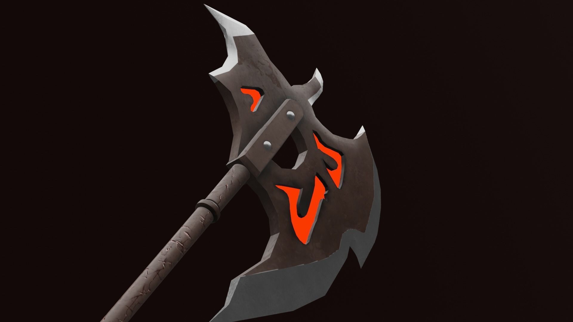3D model Lava Axe PBR Low-Poly Game READY VR / AR / low-poly | CGTrader