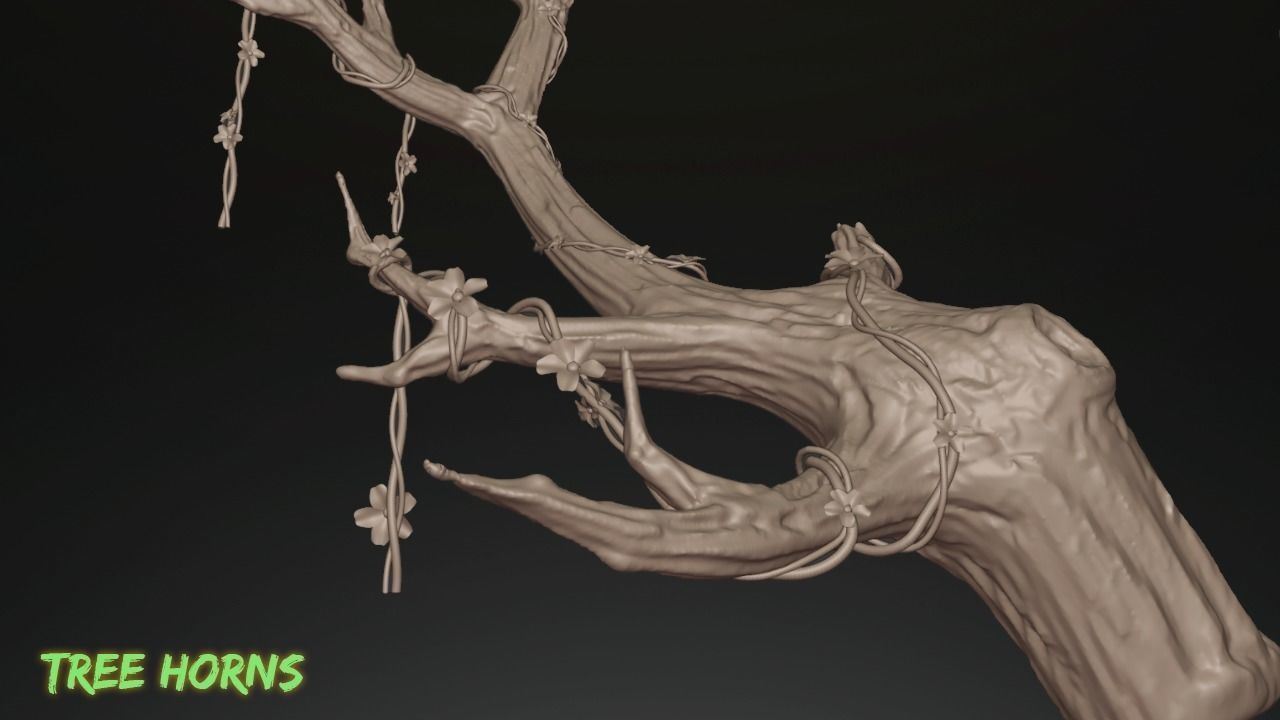 Tree Horns 3D model | CGTrader