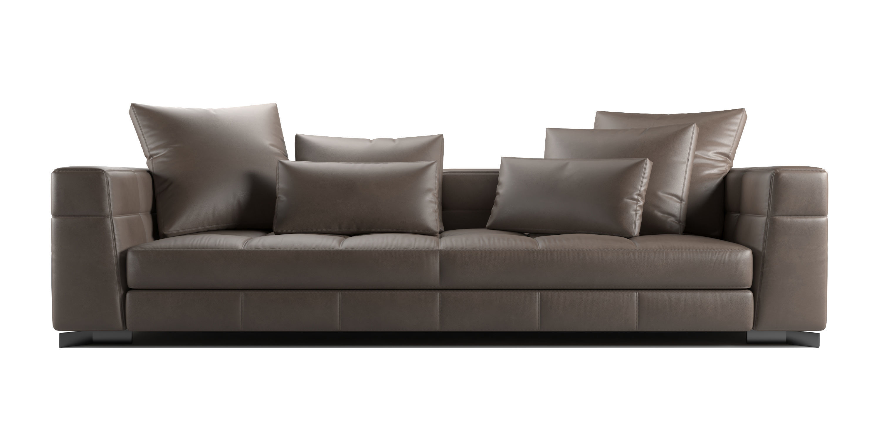 Minotti blazer leather sofa 3D model | CGTrader