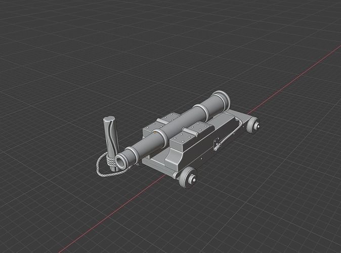 cannon printable model 3D model 3D printable | CGTrader