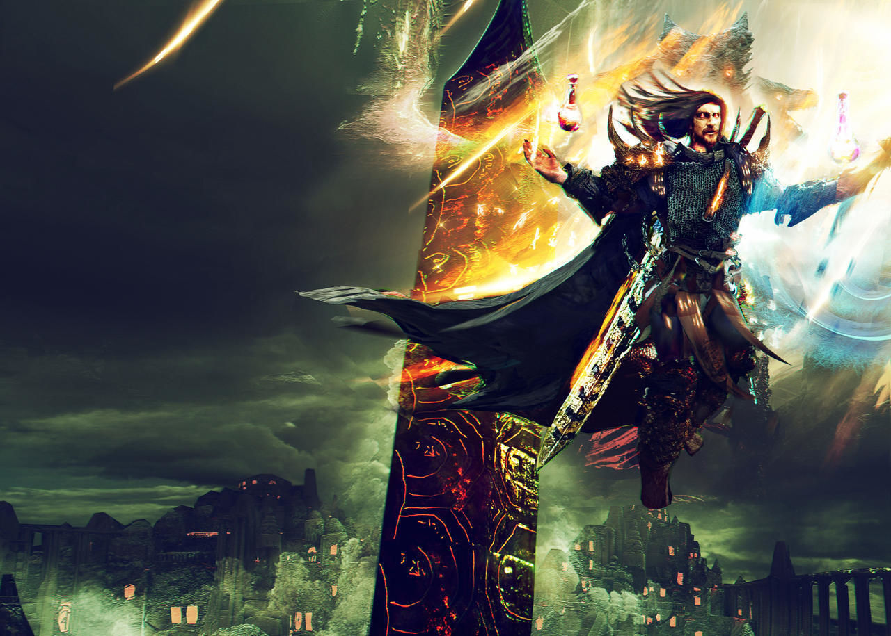 Headless wizard armor set with sword 3D model | CGTrader