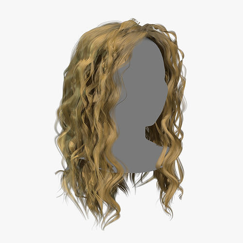 Female Hair - 025 3D model rigged | CGTrader