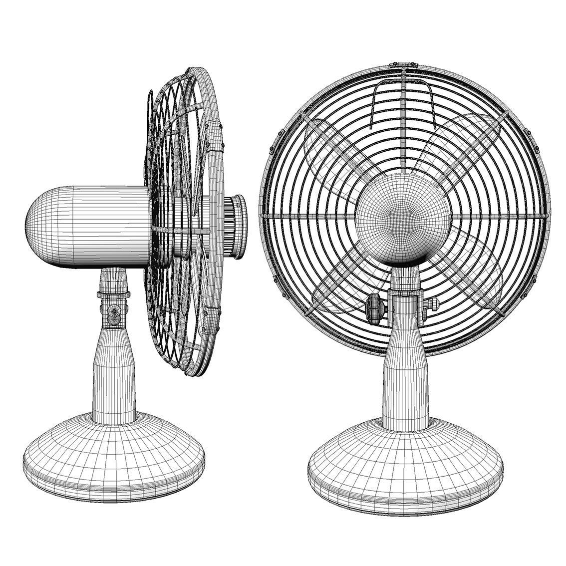 High quality fans collection-001 3D model | CGTrader