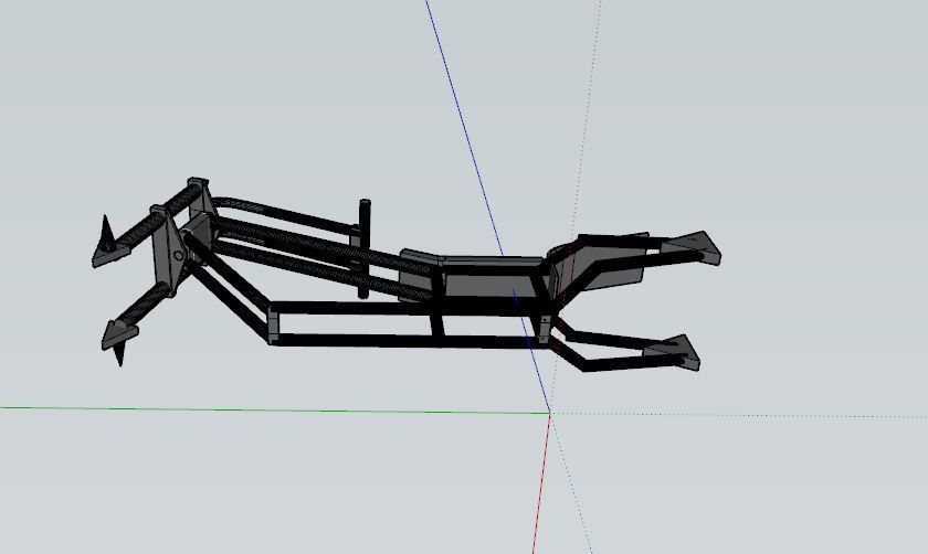 Basic Chopper Frame 3D model | CGTrader