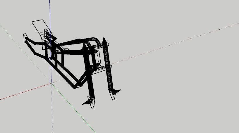 Basic Chopper Frame 3D model | CGTrader