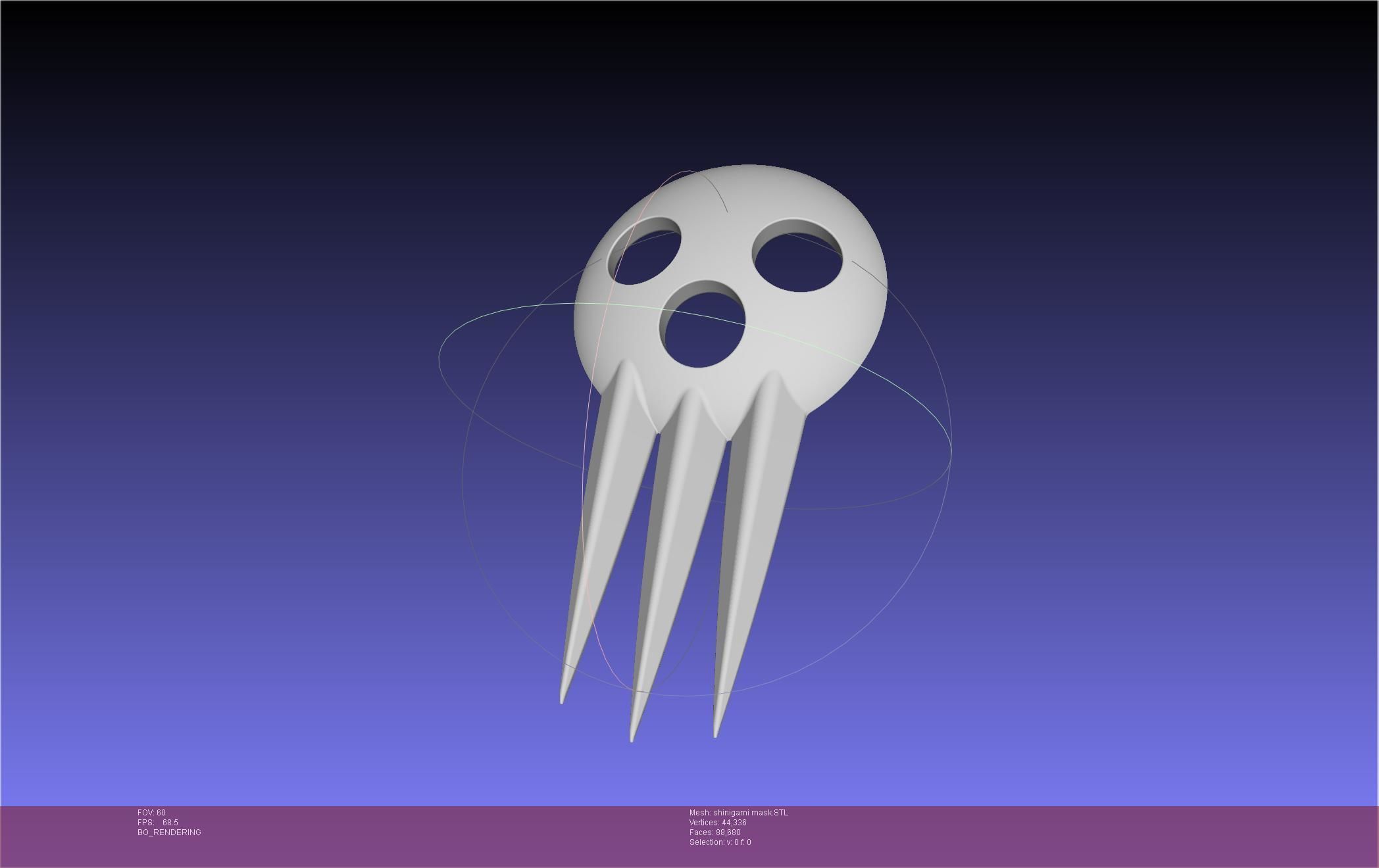 Soul Eater Shinigami Mask Printable Model 3D model 3D printable | CGTrader