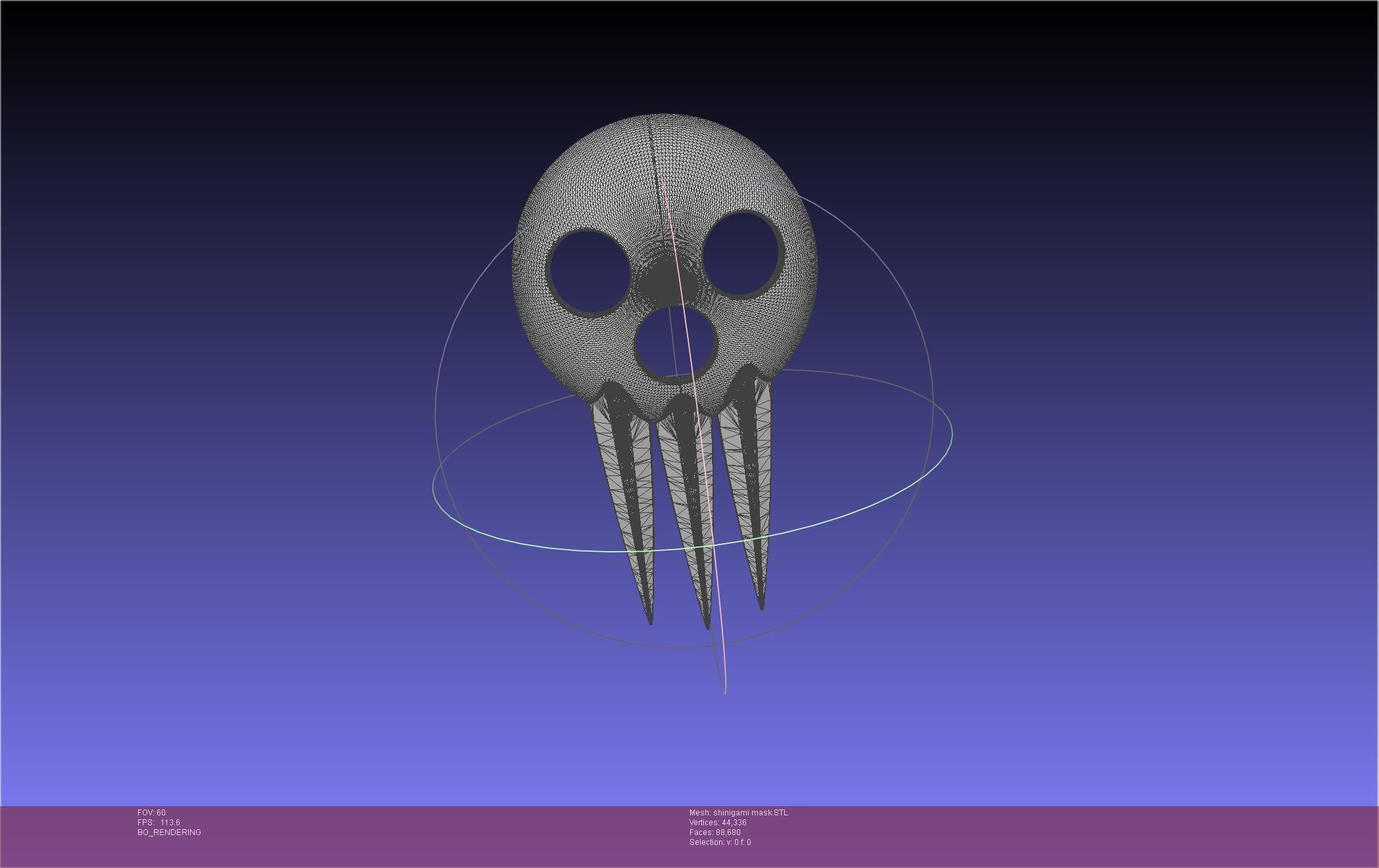 Soul Eater Shinigami Mask Printable Model 3D model 3D printable | CGTrader