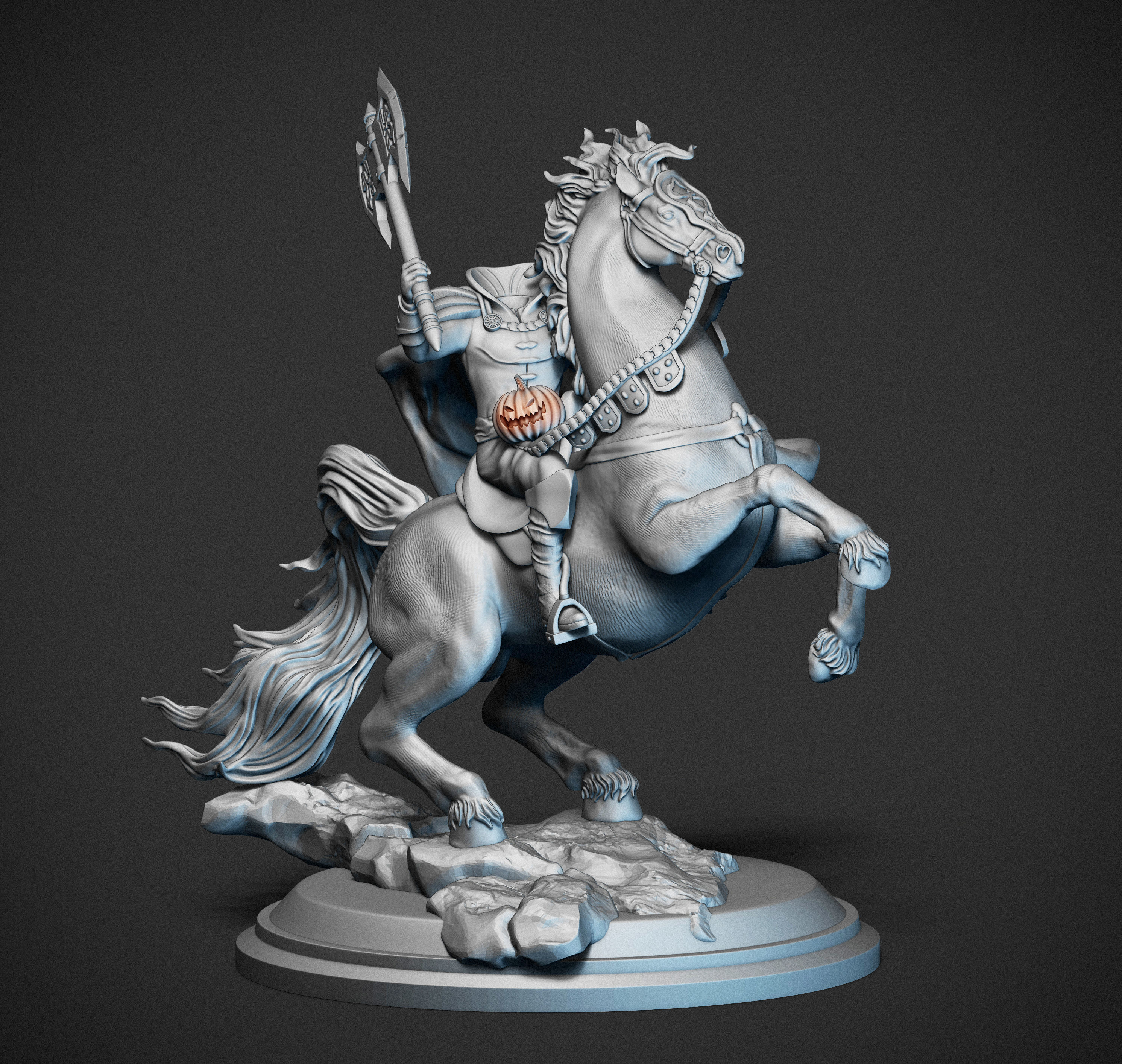 Headless Horseman 3D model 3D printable | CGTrader