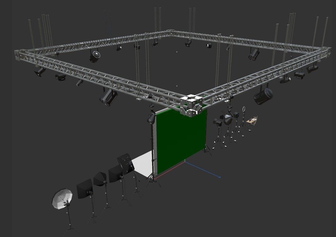 Studio Lighting Collection 3D model | CGTrader