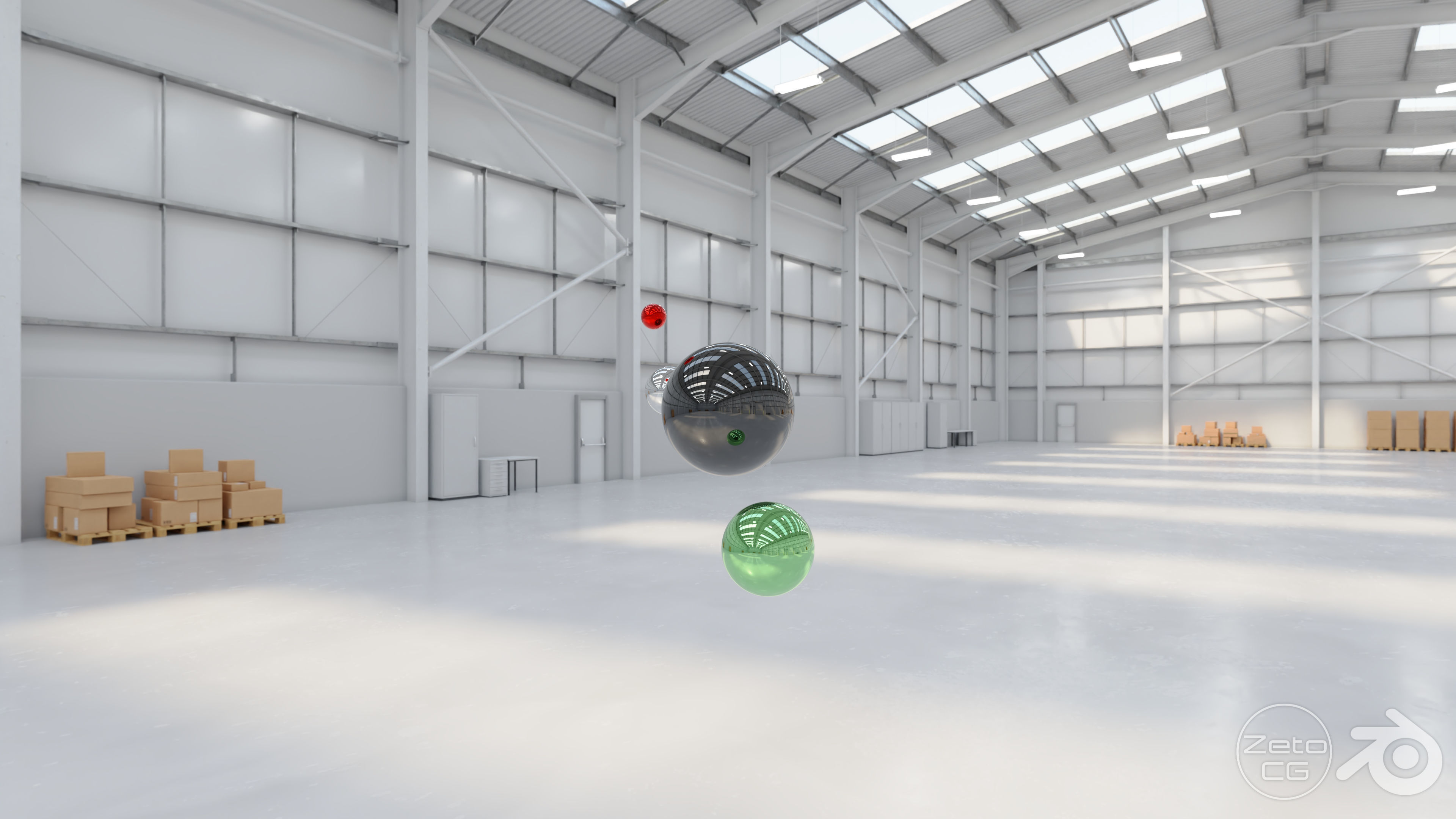 Texture HDRI - Industrial Warehouse Interior 11b - 8192x4096 VR / AR ...