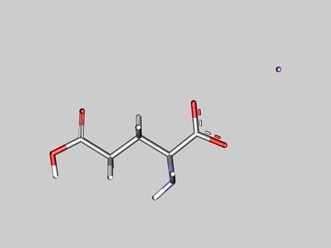 Monosodium Glutamate Molecule 3d Model Cgtrader