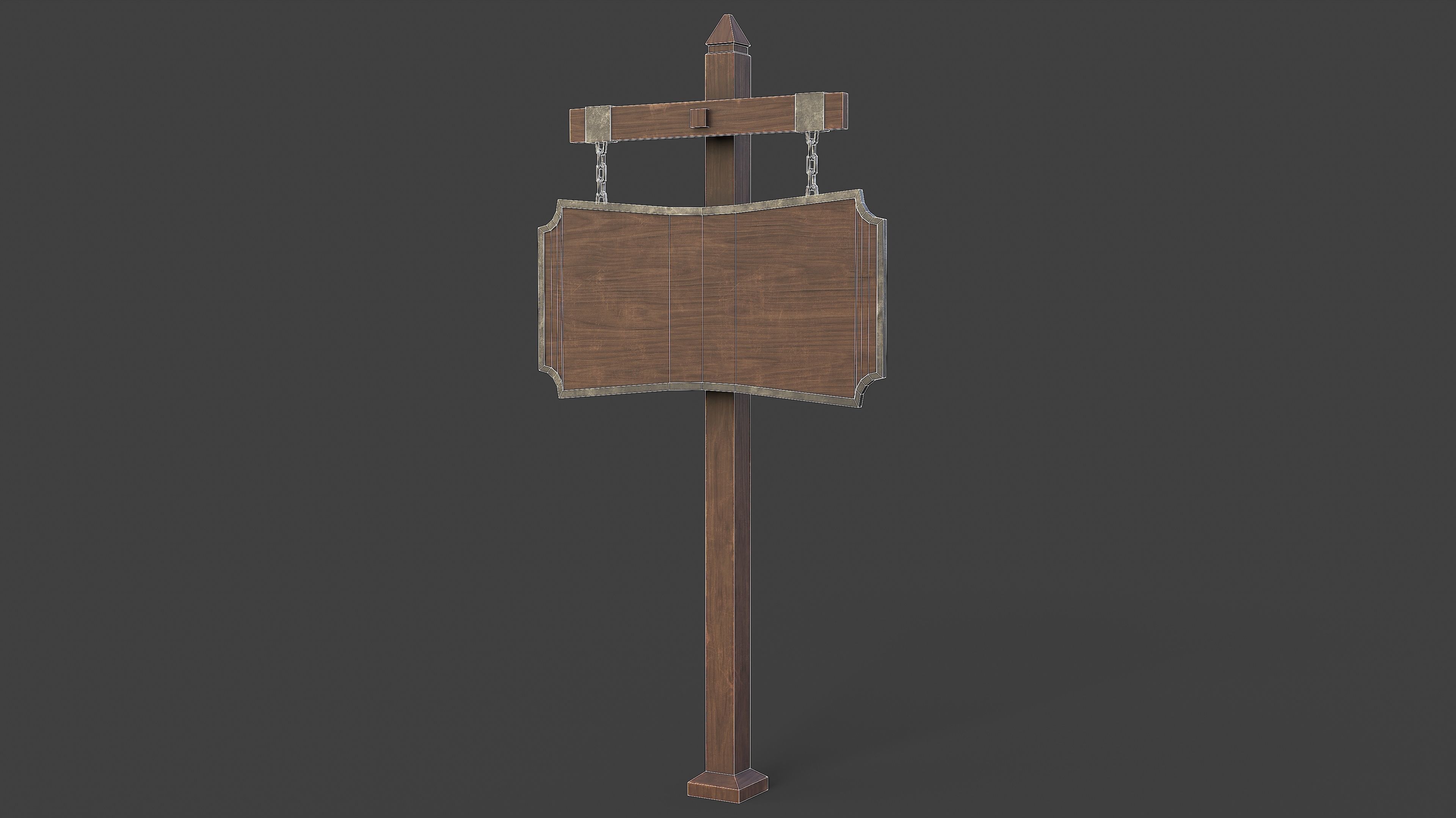 3D model Medieval Signboard v2 VR / AR / low-poly | CGTrader