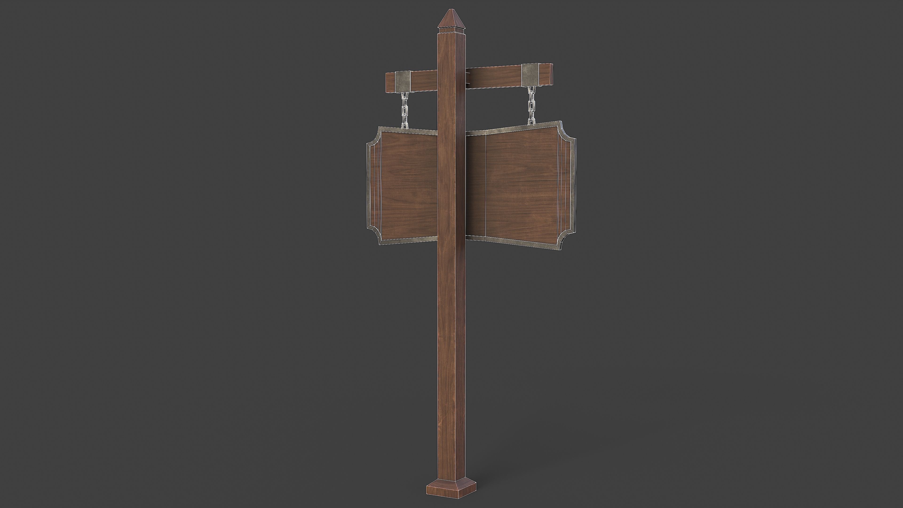 3D model Medieval Signboard v2 VR / AR / low-poly | CGTrader