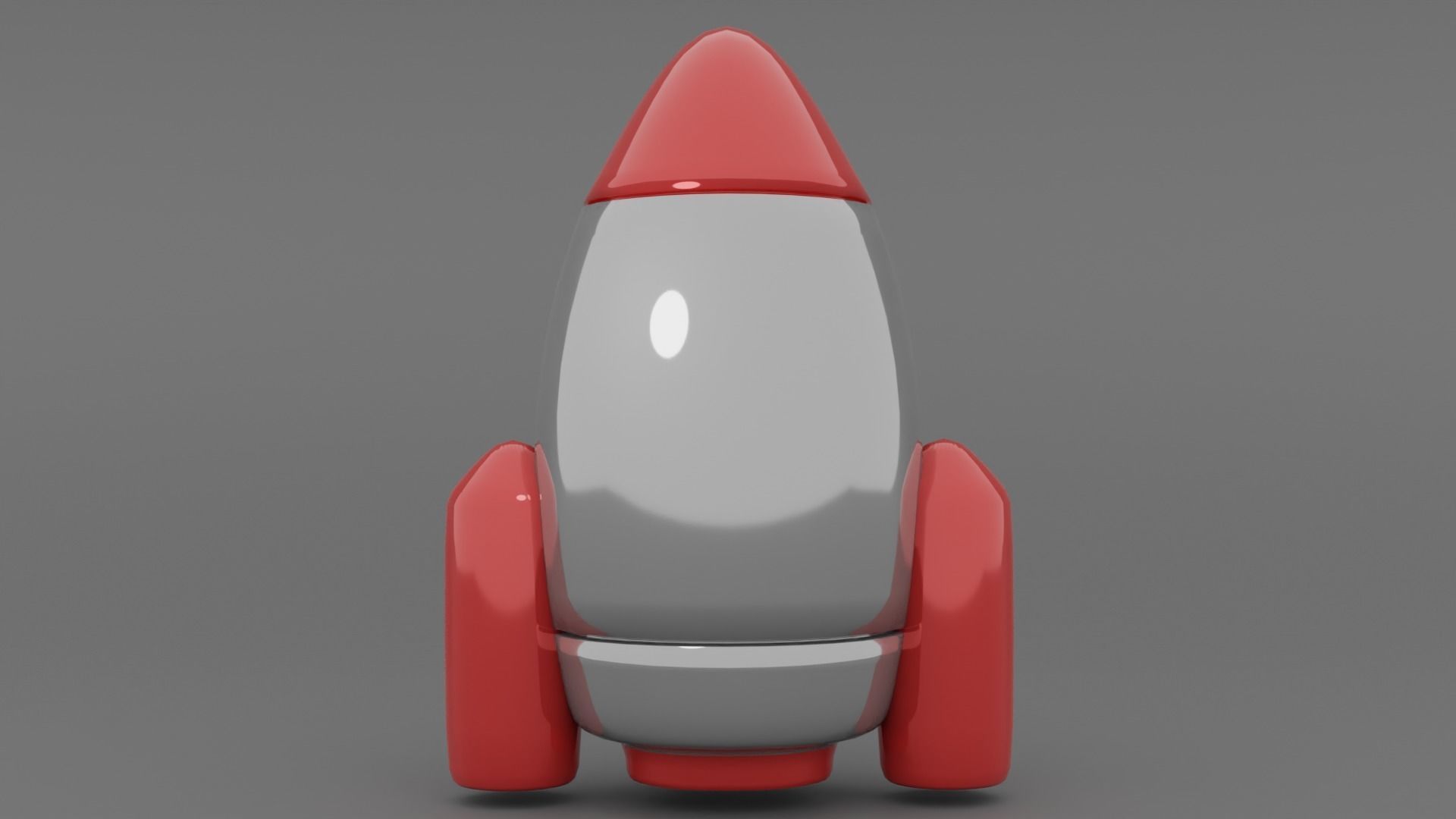 3D model gray rocket VR / AR / low-poly | CGTrader