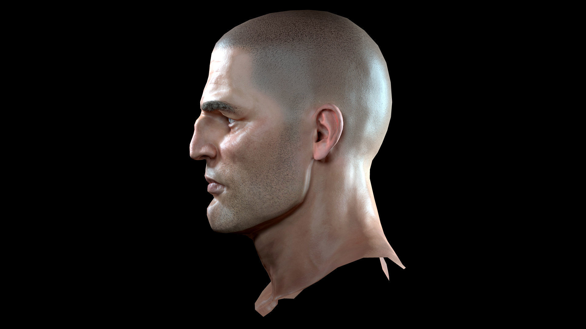 3D model Realistic model of male head Jake VR / AR / low-poly | CGTrader