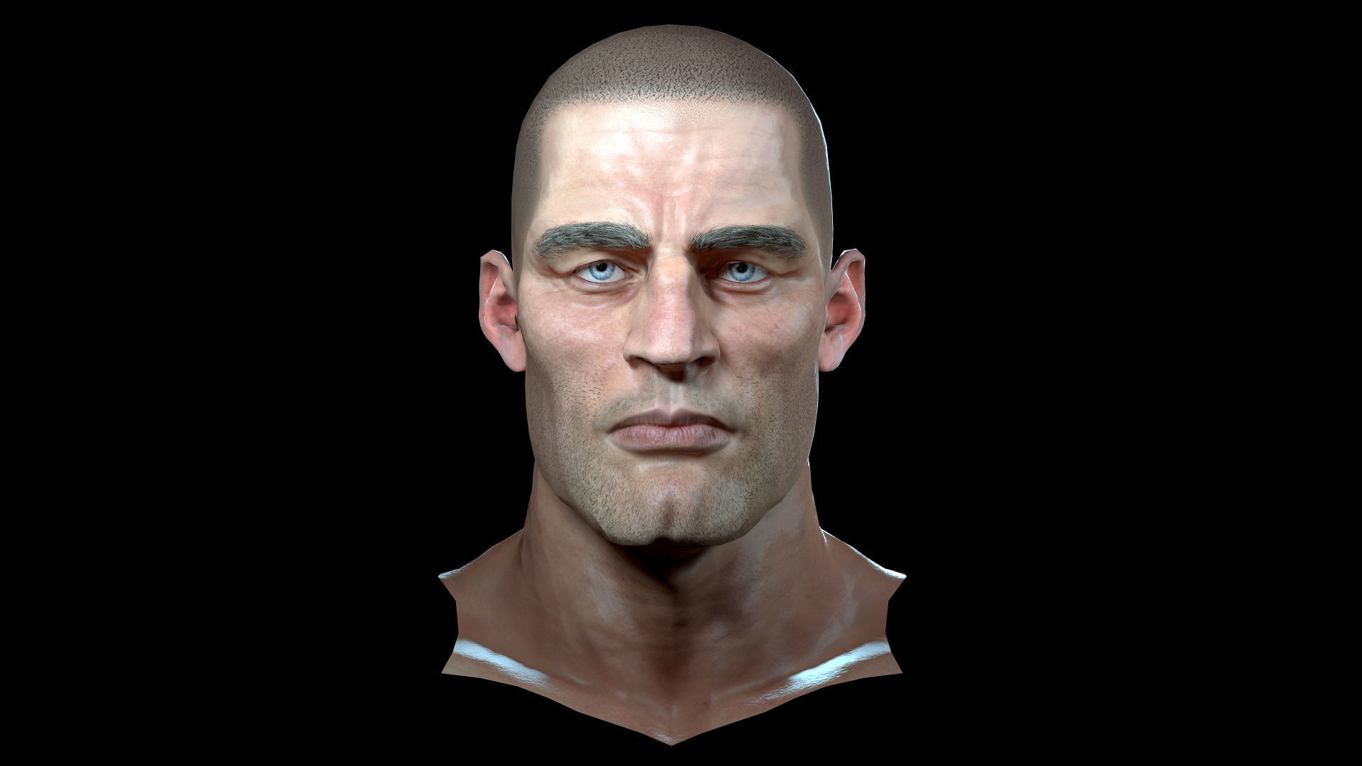 3D model Realistic model of male head Jake VR / AR / low-poly | CGTrader
