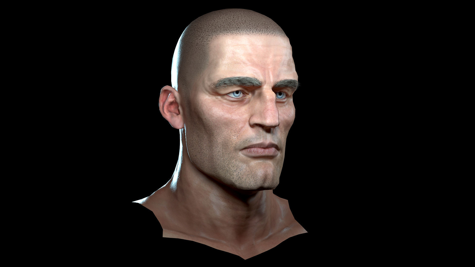 3D model Realistic model of male head Jake VR / AR / low-poly | CGTrader