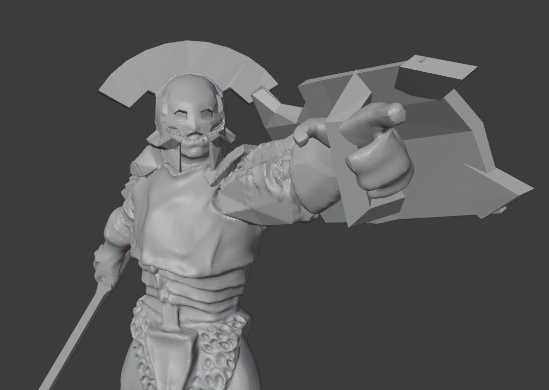 An Isengard Captain With A Sword And Shield 3D model 3D printable ...