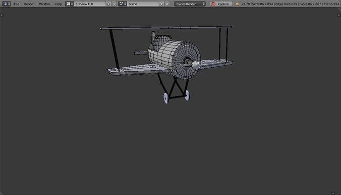3D model Sci Fi Stylized Air Plane 3D Model VR / AR / low-poly | CGTrader