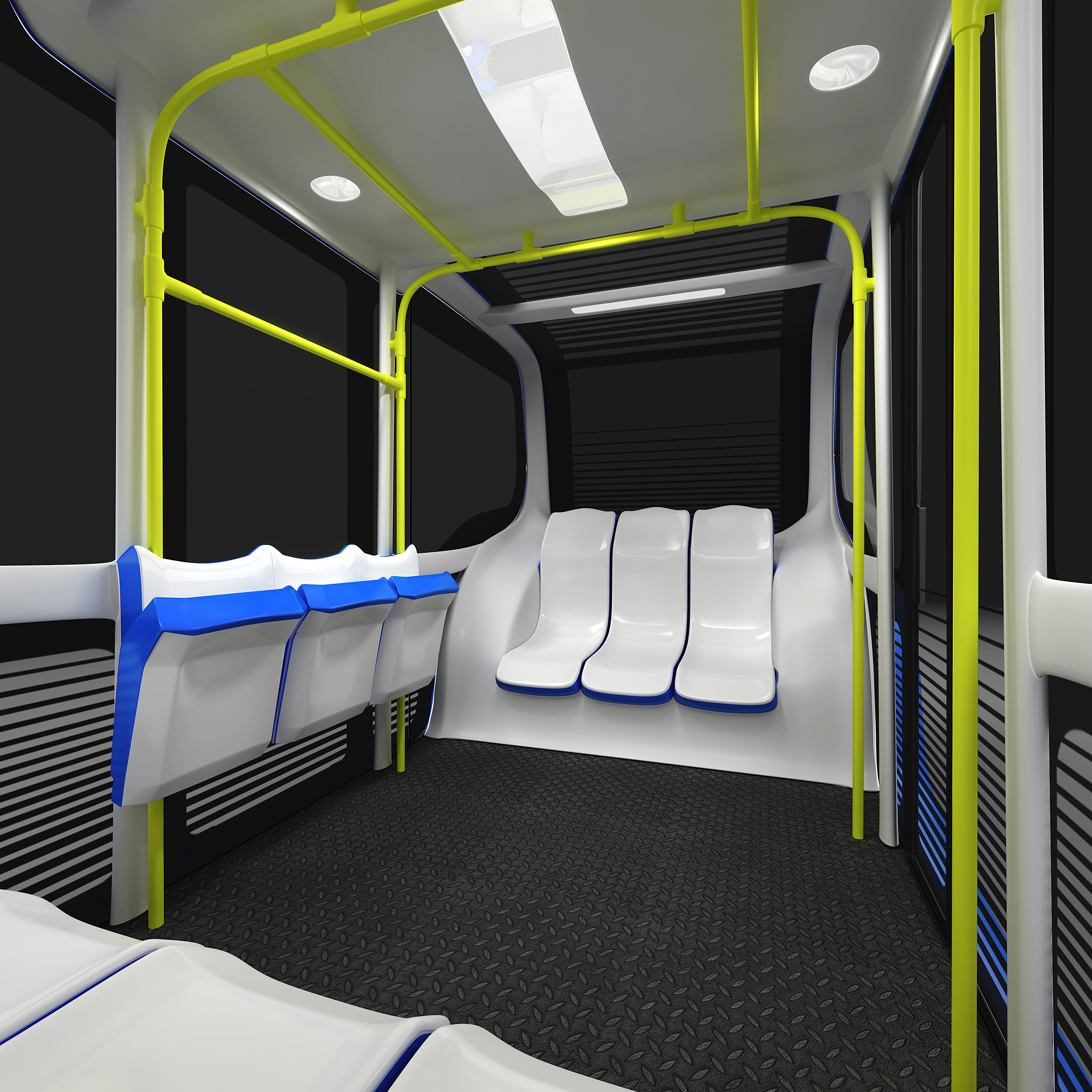 Autonomous Electric Minibus 3D model | CGTrader