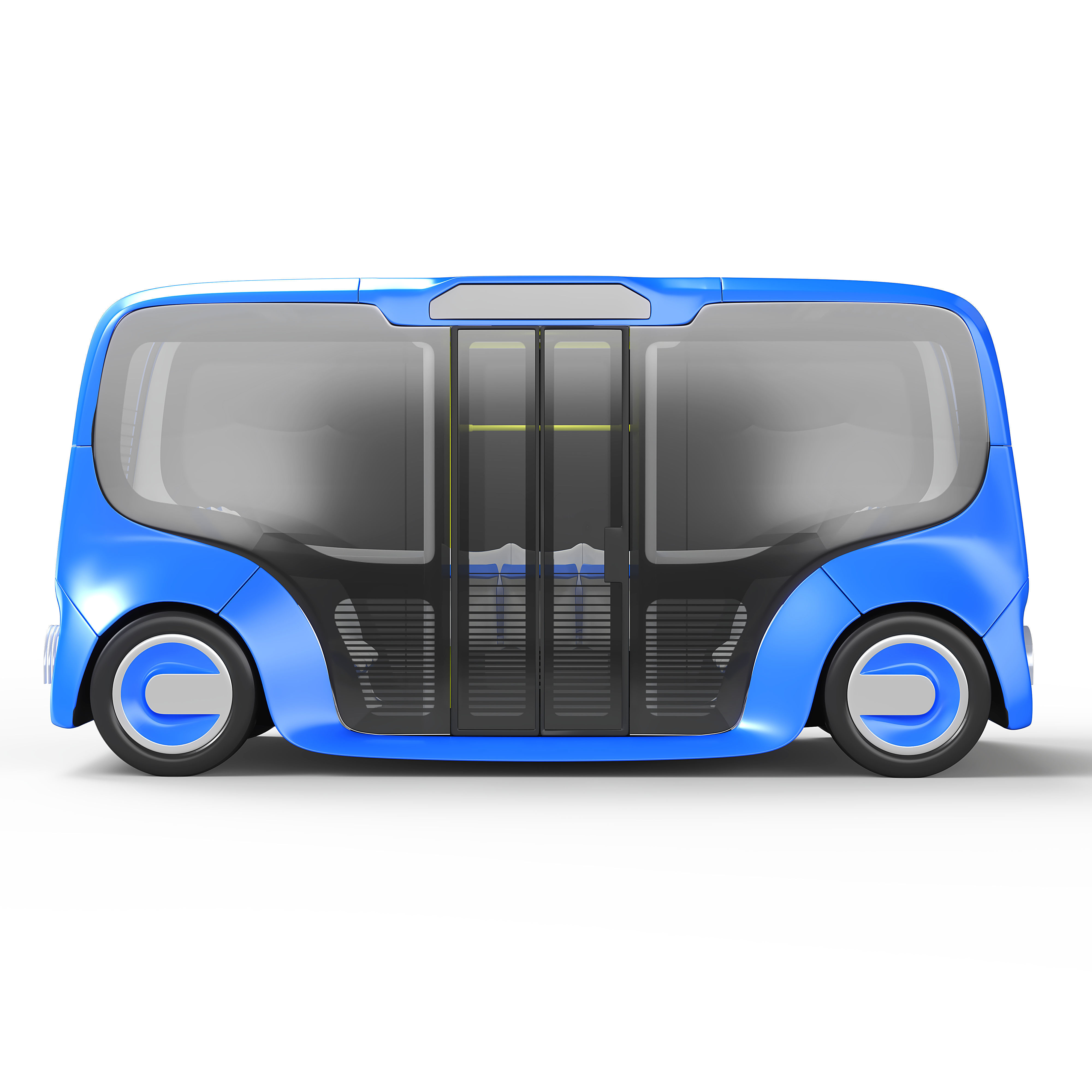 Autonomous Electric Minibus 3D model | CGTrader