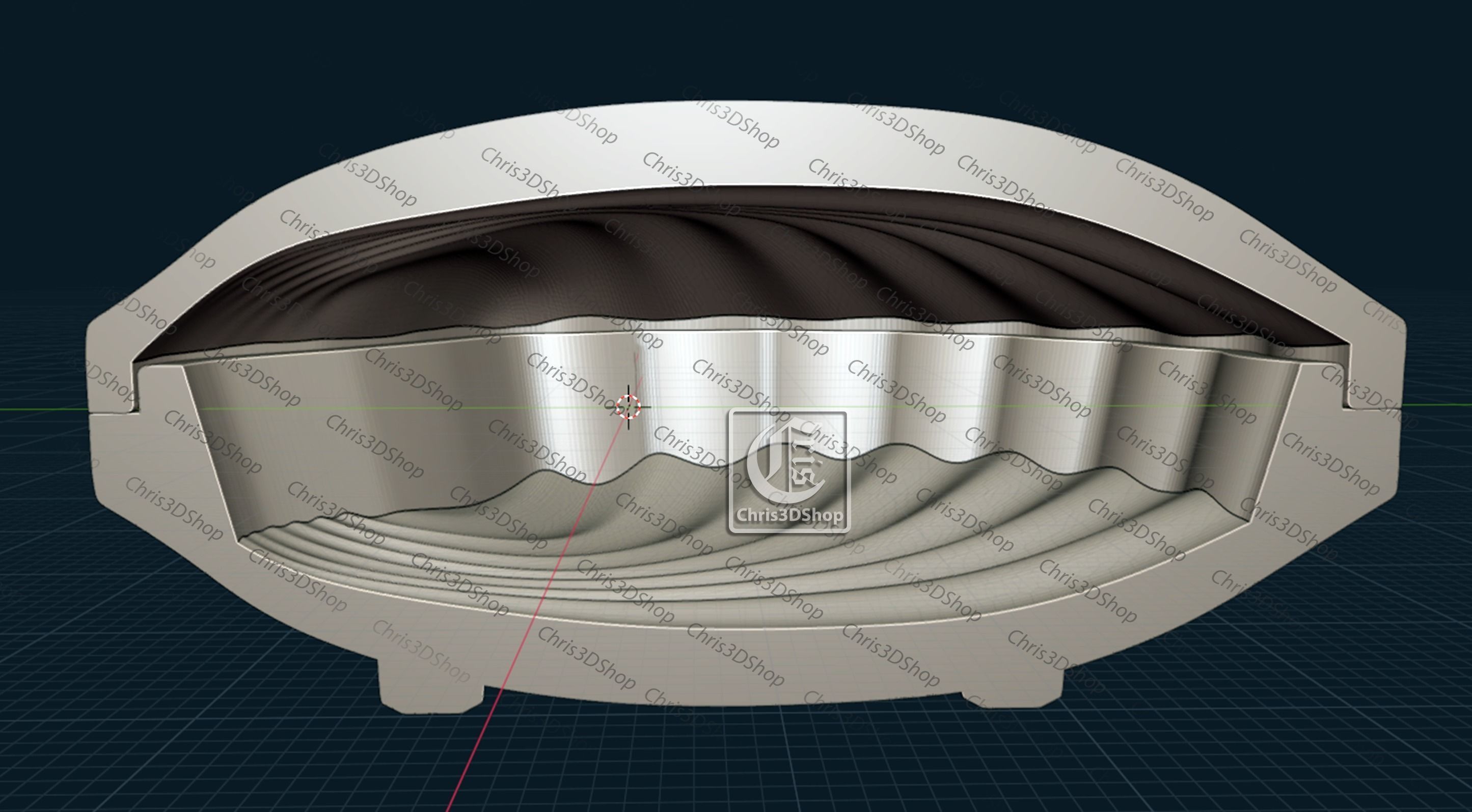 Sea Shell Jewelry Box -3D STL for CNC and 3D Printer 3D model 3D ...