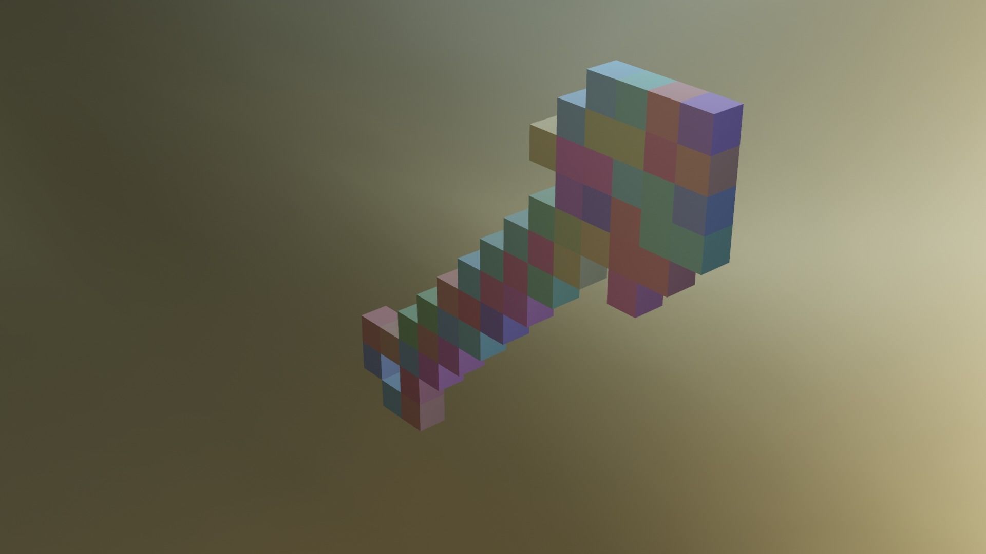 3D model Minecraft Wooden Tools Must Read Description VR / AR / low ...