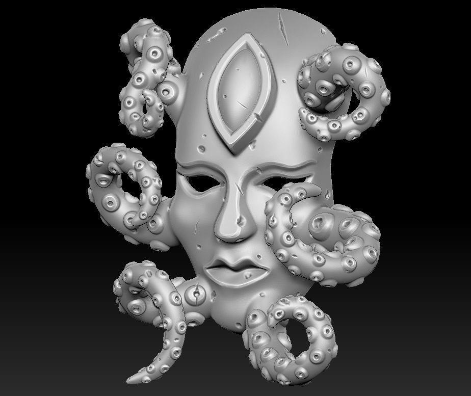 Octopus mask 3d print 3D model 3D printable | CGTrader