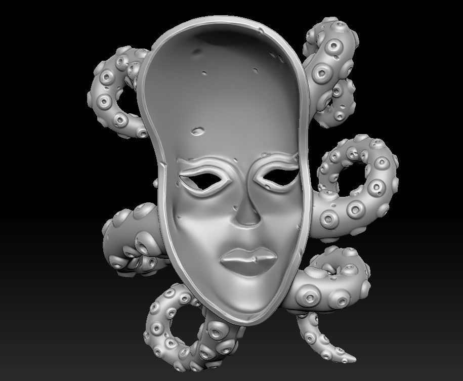 Octopus mask 3d print 3D model 3D printable | CGTrader